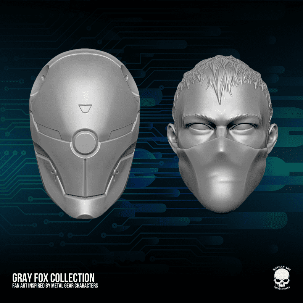Gray Fox fan art 3D printable file for action figures - DONMAN ART